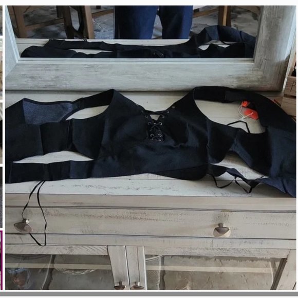 Lulumari | Tops | Nwt Lulumari Lace Up Crop Top | Poshmark